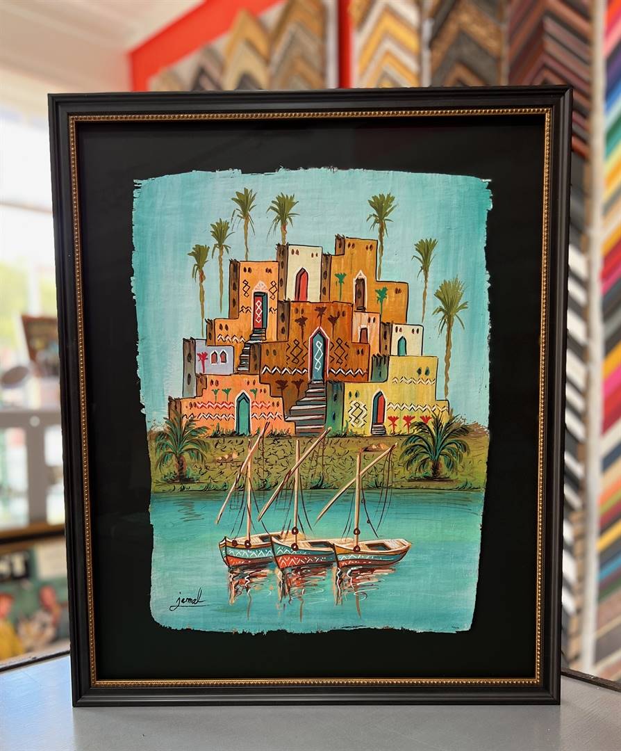 Egyptian Papyrus Artwork – Custom Framing Elegance | 860-747-2939 – JW ...